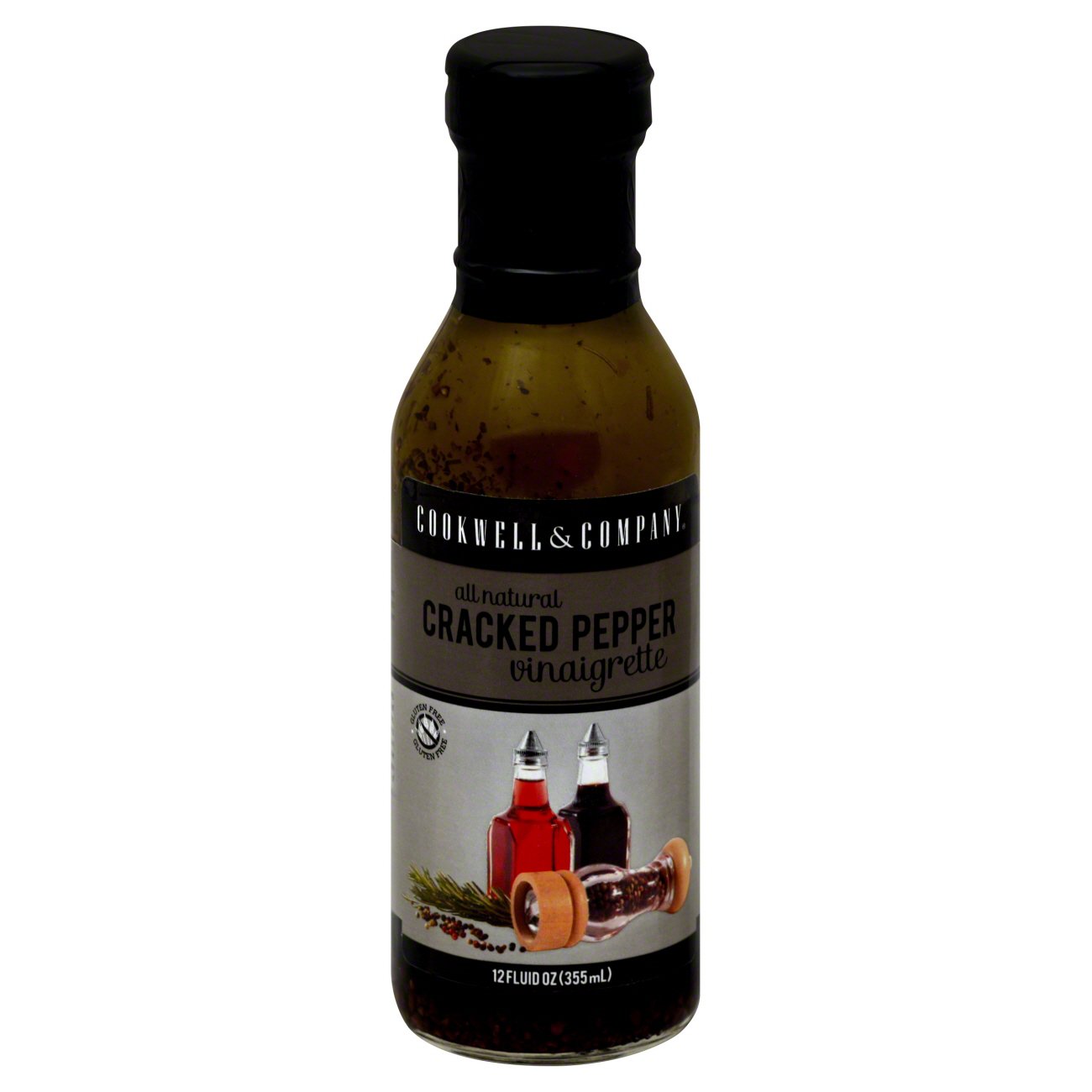 Cookwell & Company Cracked Pepper Vinaigrette, 12 oz | Central Market ...
