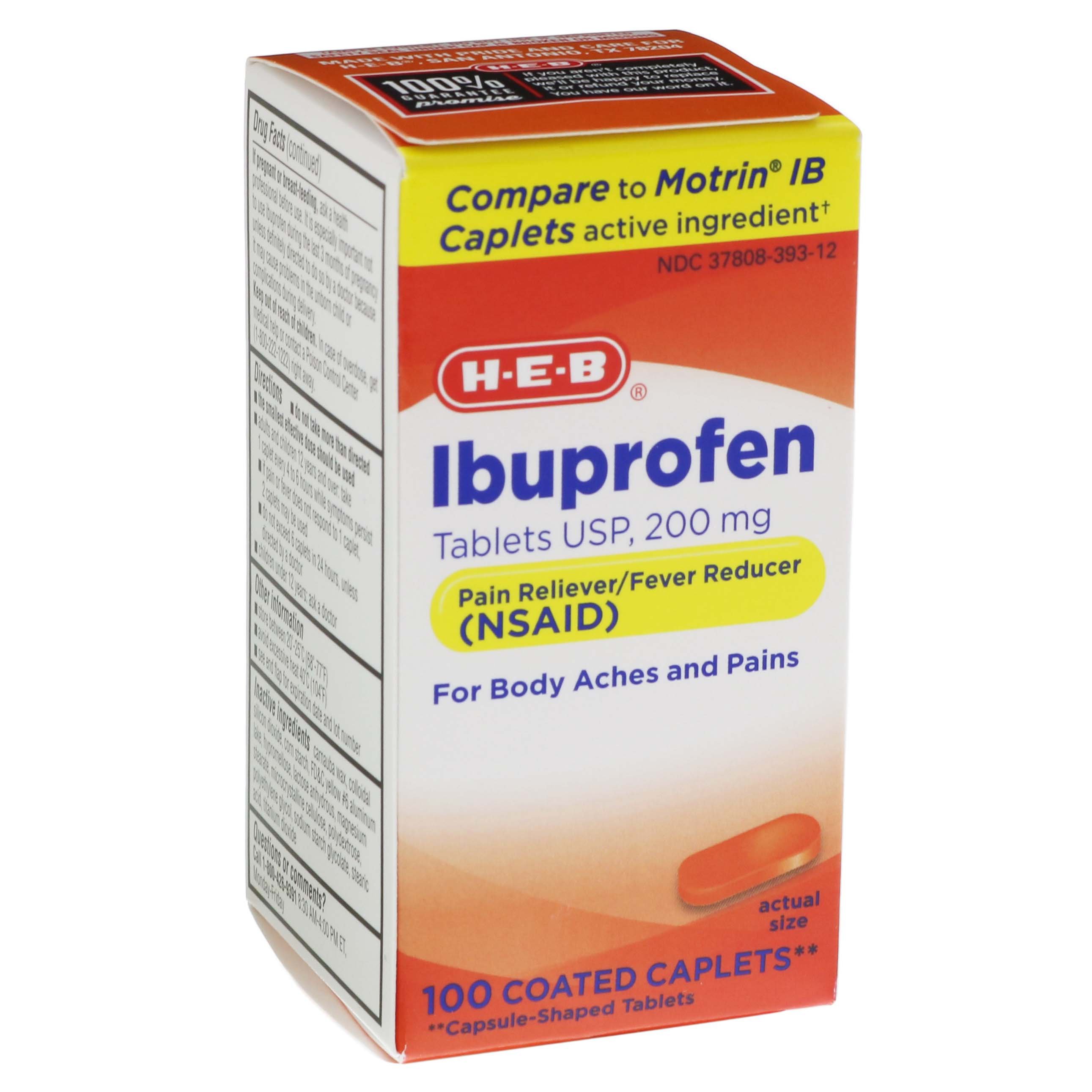 H-E-B HEB Orange Ibuprofen - Shop Pain relievers at H-E-B