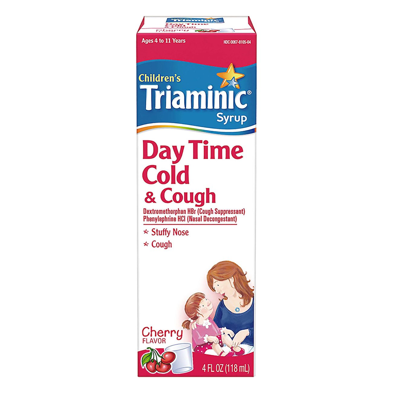 Triaminic Children's Children's Cherry Day Time Cold & Cough Syrup ...