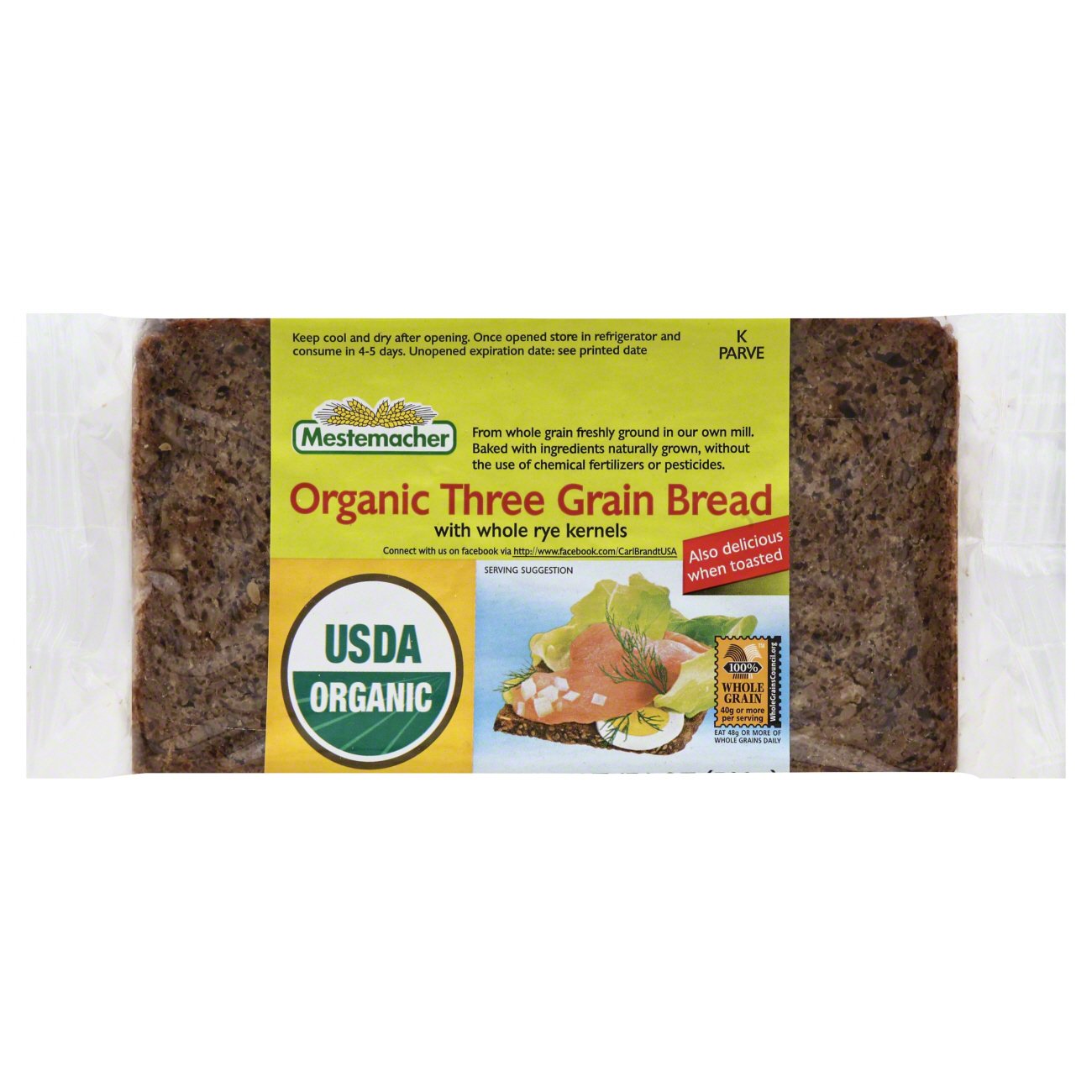 Mestemacher Natural Three Grain Bread - Shop Sliced bread at H-E-B