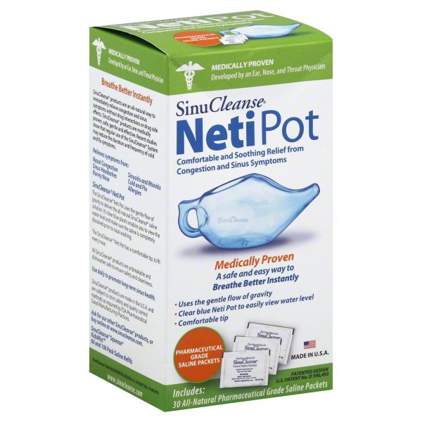 SinuCleanse Neti Pot, Clear Blue - Shop Sinus & Allergy at H-E-B