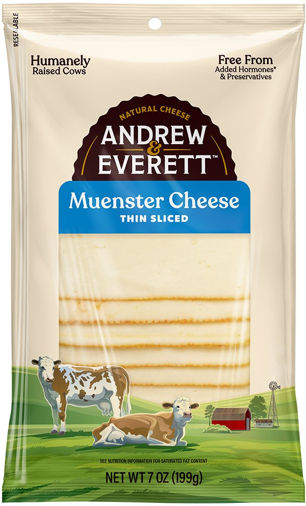 Andrew & Everett Sliced Muenster Cheese - Shop Cheese at H-E-B
