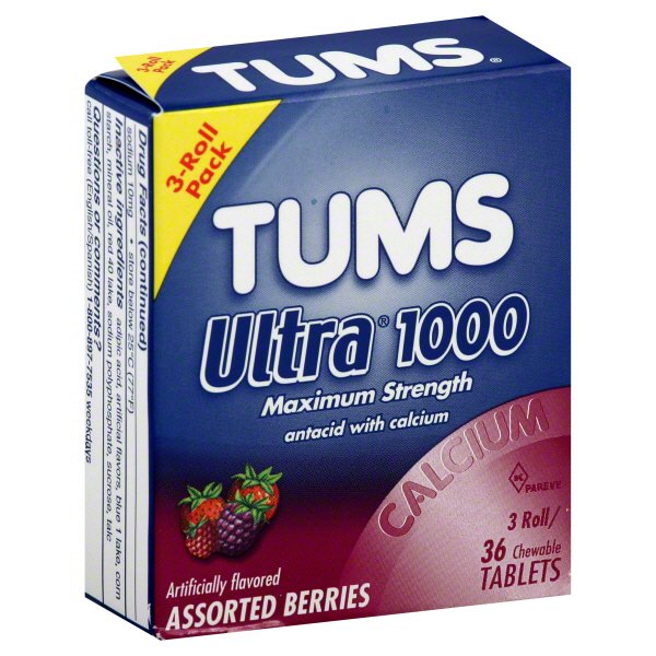 Tums Ultra 1000 Maximum Strength Assorted Berry Tablets - Shop ...