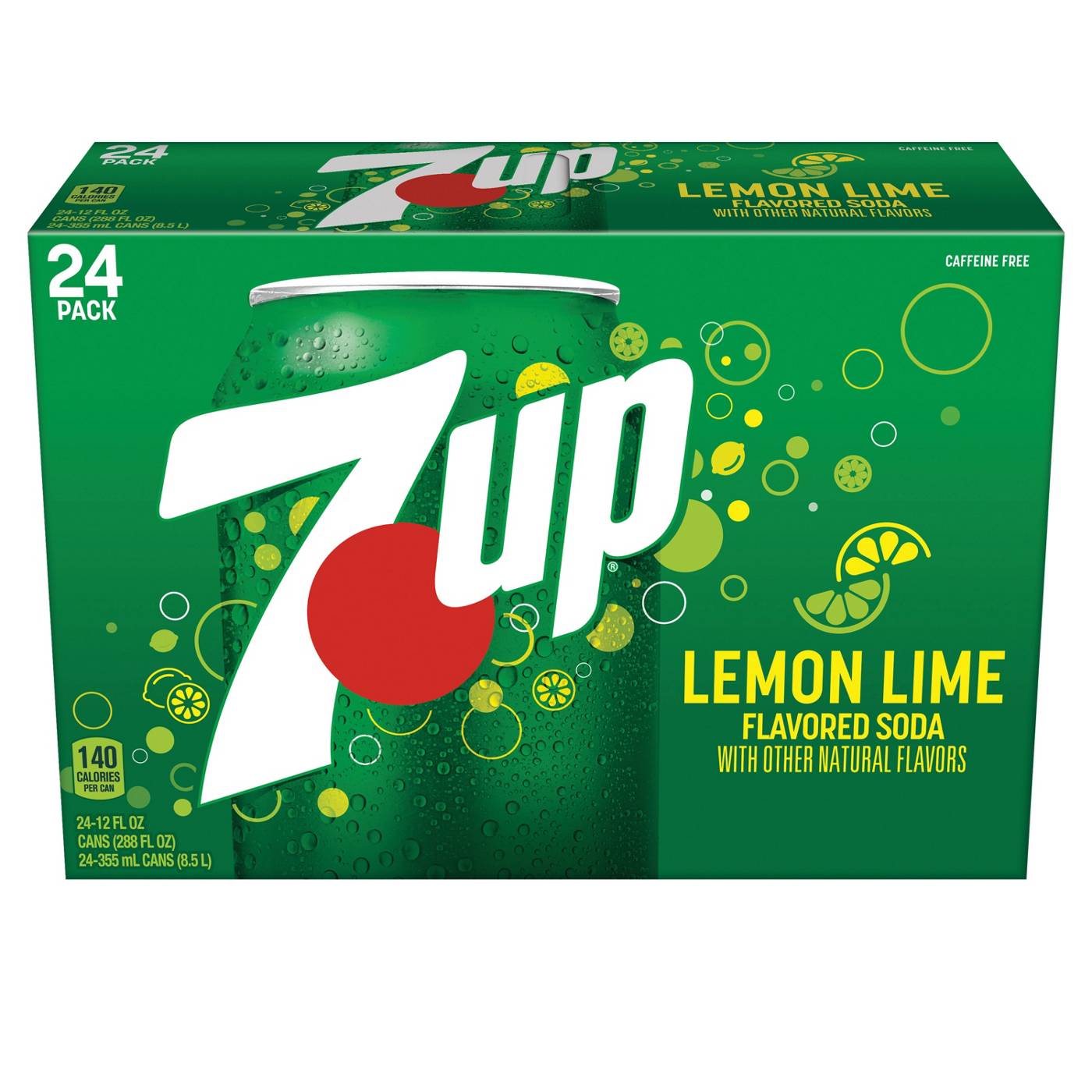 7UP Lemon Lime Soda 24 pk Cans - Shop Soda at H-E-B