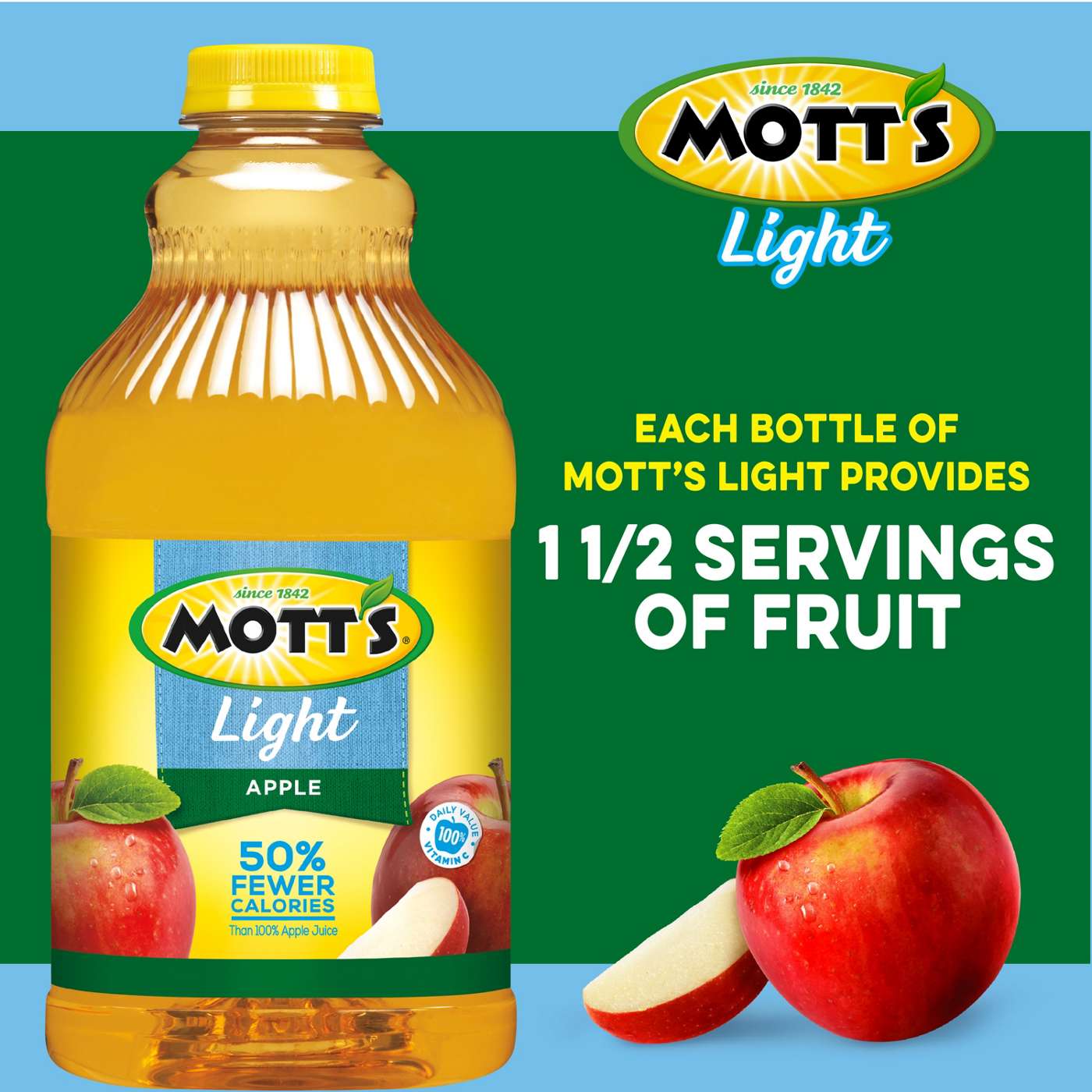 Mott's Light Apple Juice - Shop Juice at H-E-B