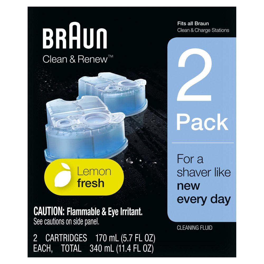 Braun Clean & Renew Refill Cartridges - Lemon Fresh - Shop Electric ...