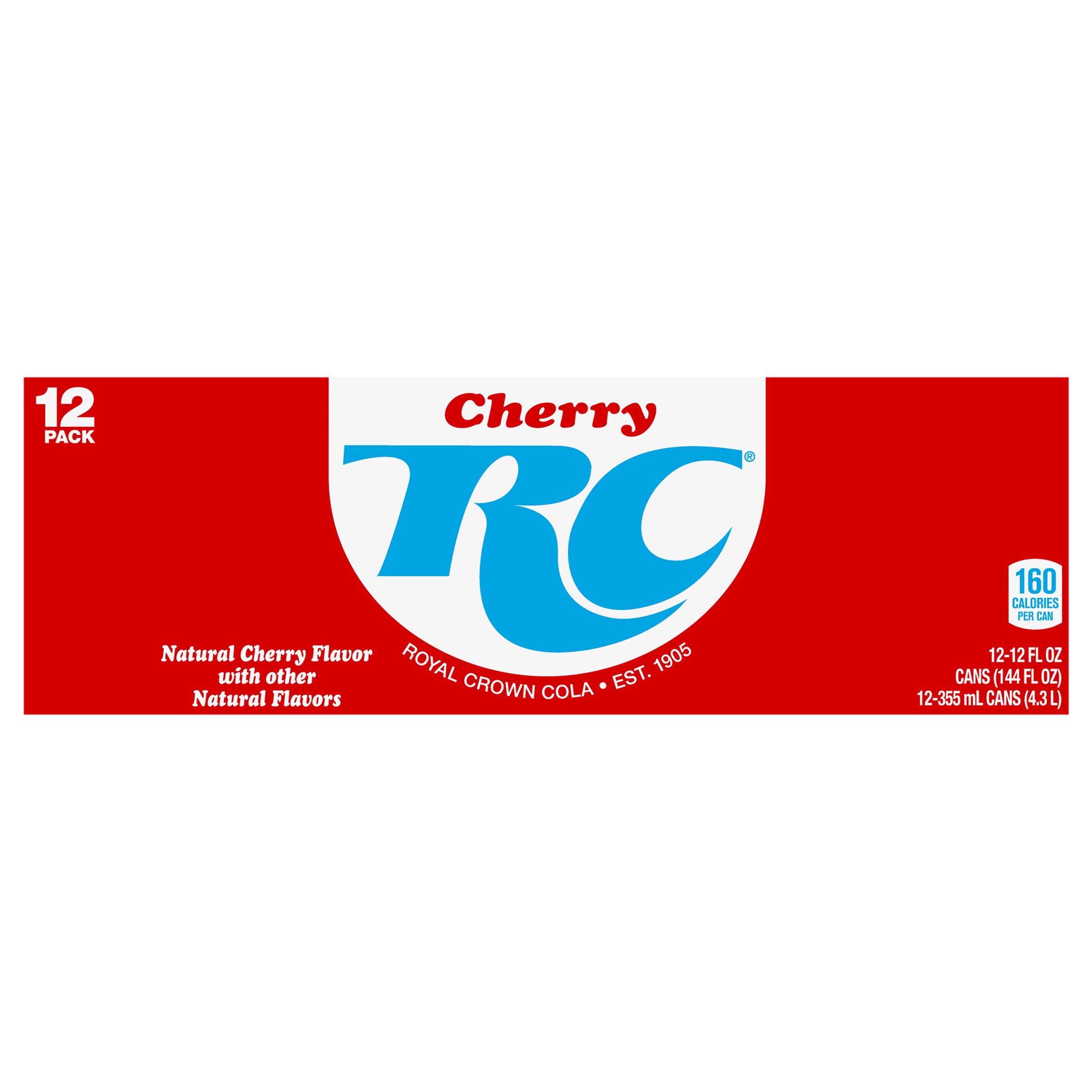 RC Cherry Cola 12 pk Cans - Shop Soda at H-E-B