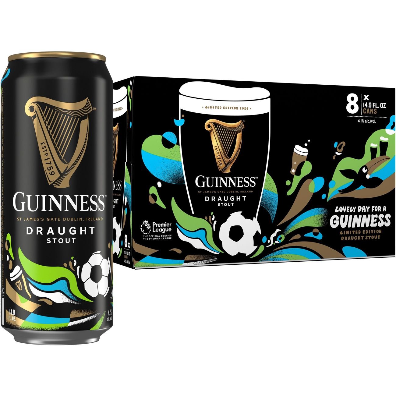 Guinness Draught Stout Beer 8 pk Cans - Shop Beer at H-E-B