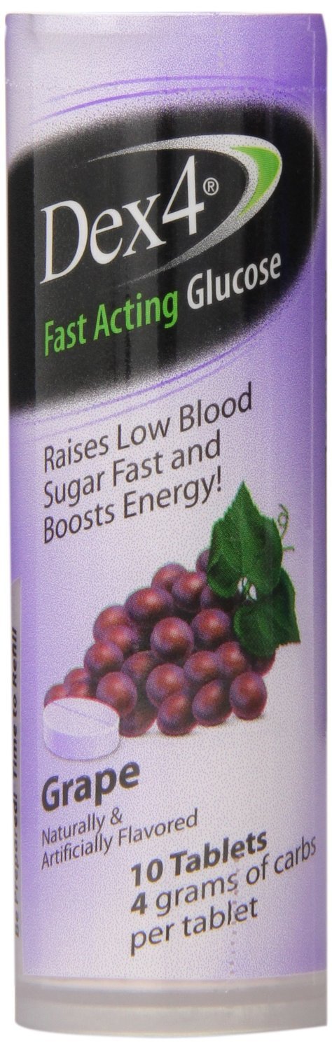 Dex 4 Grape Fast Acting Glucose Tablets - Shop Insulin & glucose at H-E-B