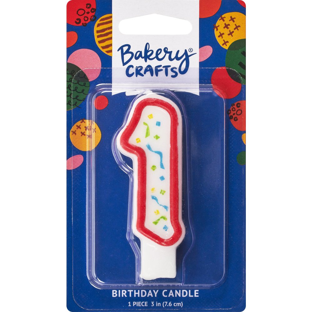 Number 1 Birthday Candles