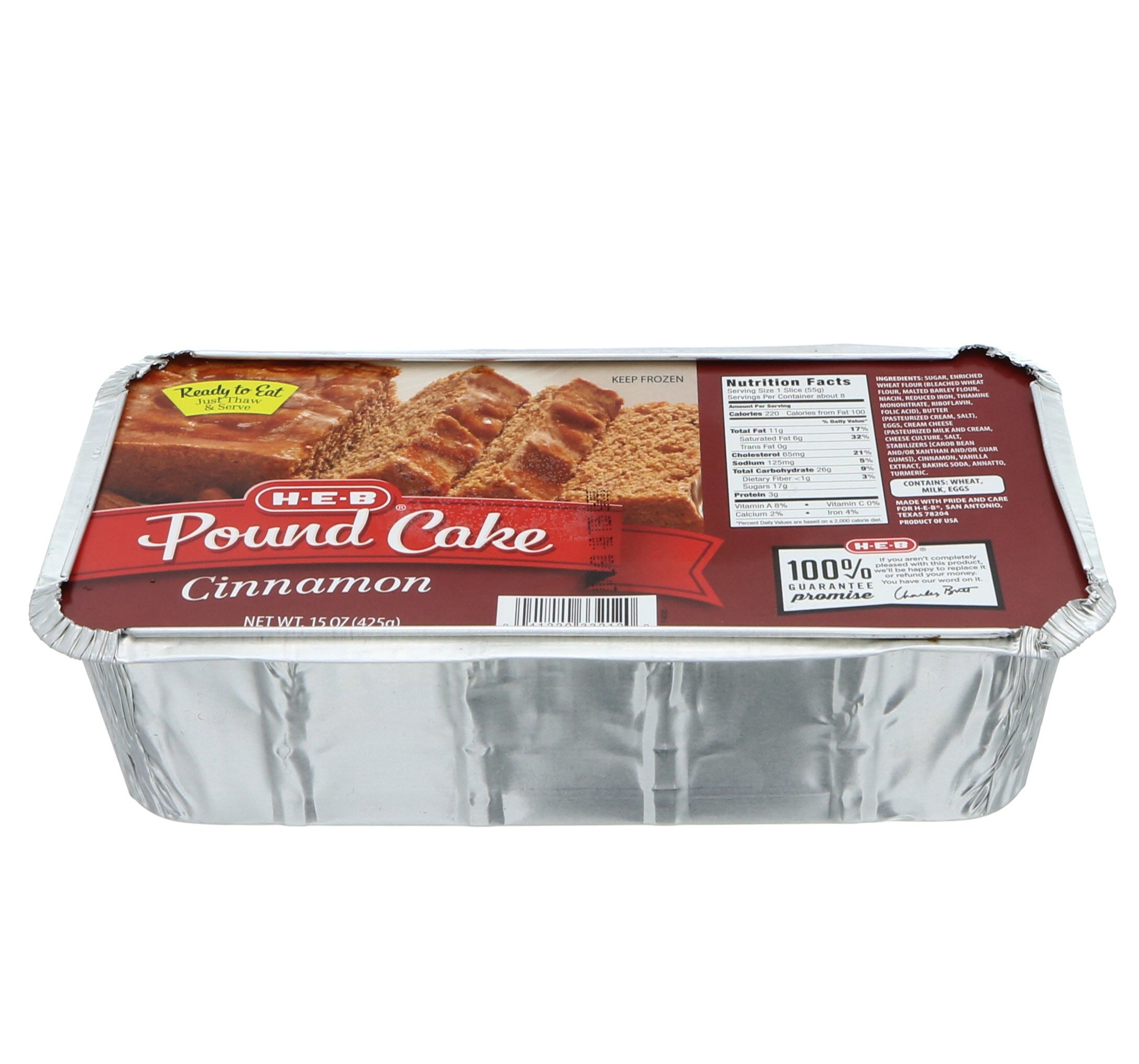 H-E-B Cinnamon Pound Cake - Shop Bread & Baked Goods at H-E-B