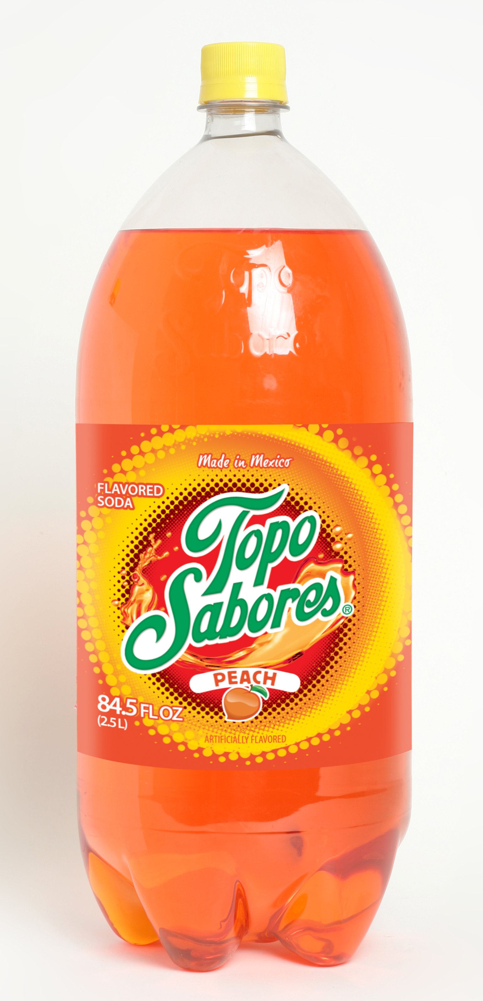 Topo Sabores Peach Flavored Soda - Shop Soda at H-E-B