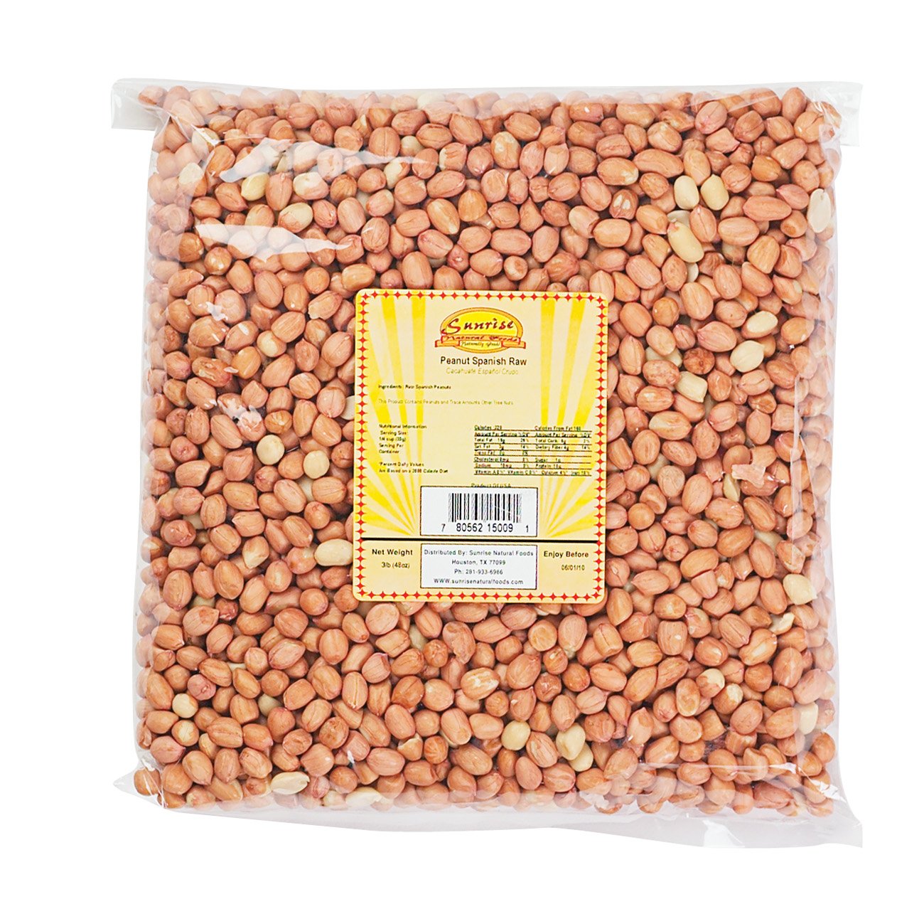 Sunrise Natural Foods Raw Spanish Peanuts - Shop Nuts & seeds at H-E-B