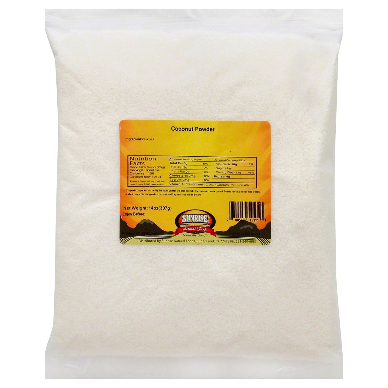 Sunrise Natural Foods Coconut Powder - Shop Baking Ingredients at H-E-B