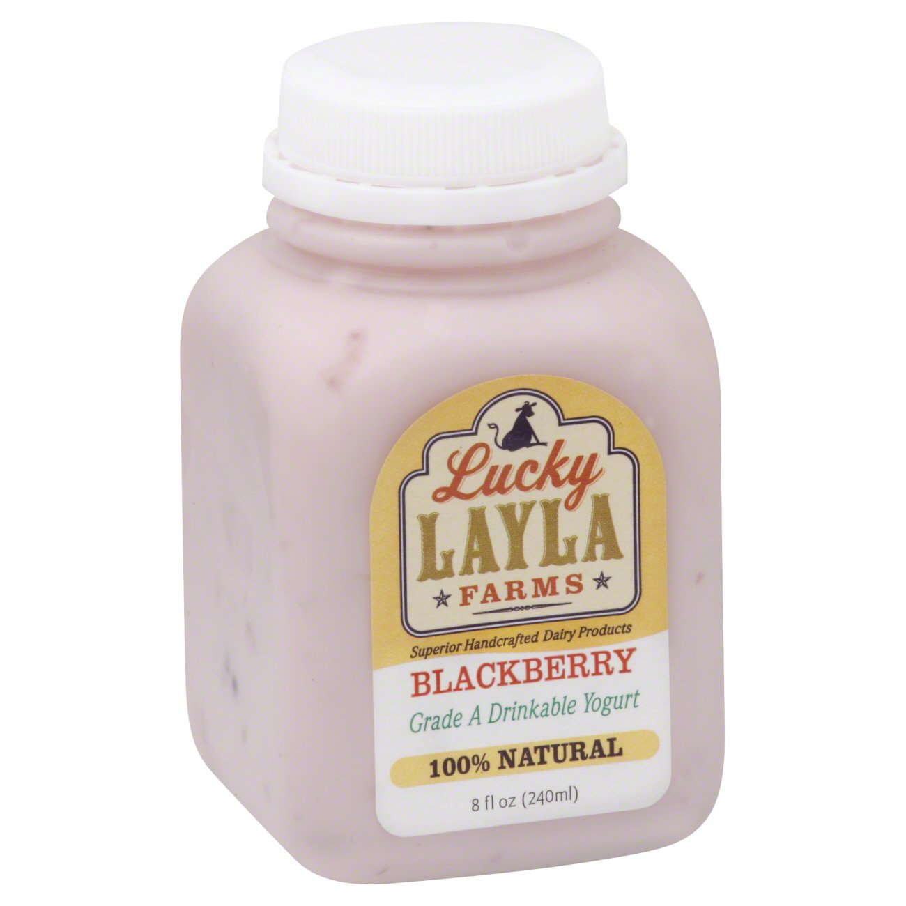 Lucky Layla Drinkable Blackberry Yogurt, 8 oz | Central Market - Really ...