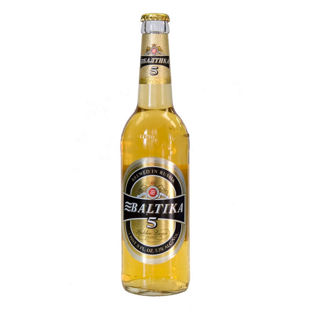 Baltika No. 5 Golden Lager, Bottle - Shop Beer at H-E-B