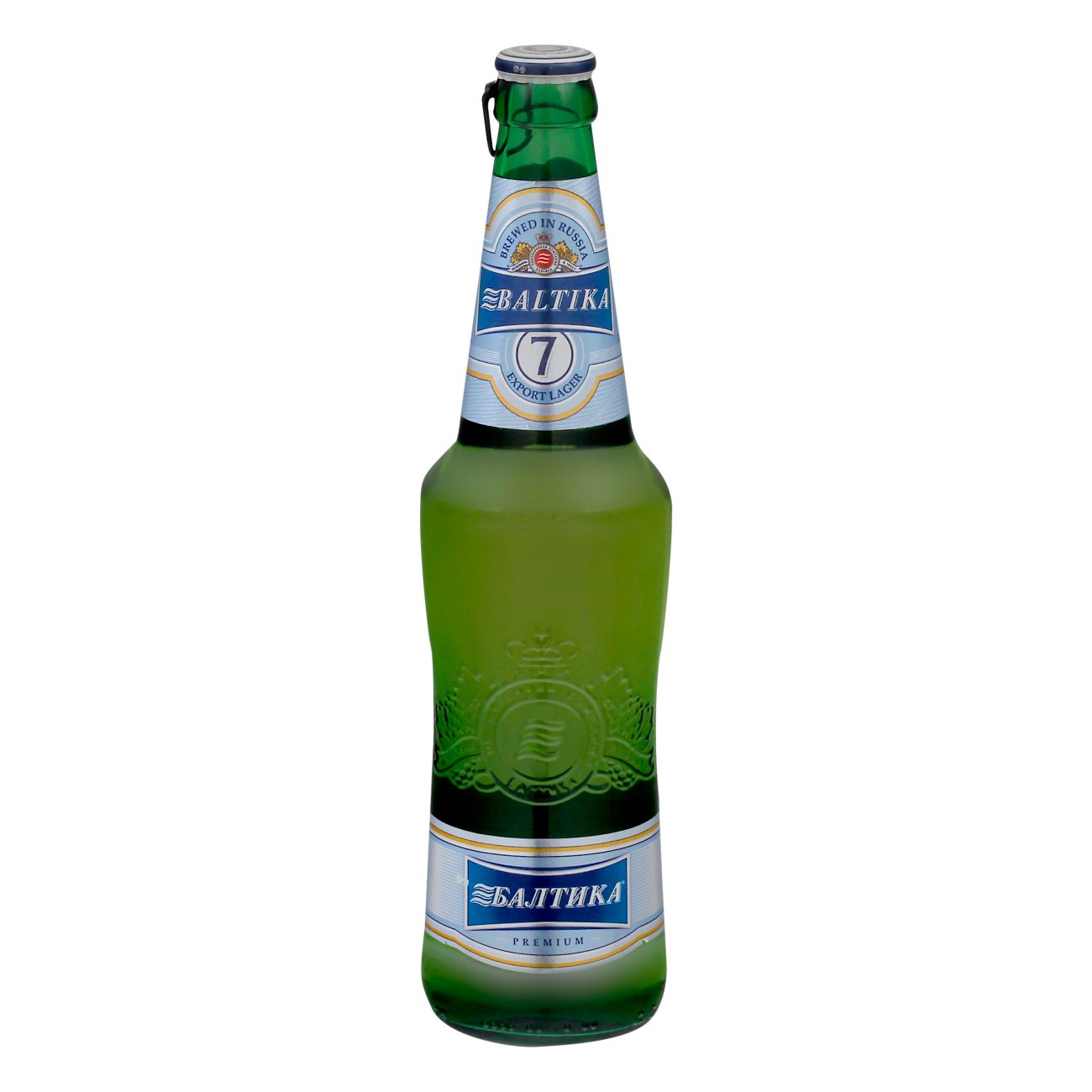 Baltika No. 7 Export Lager Beer Bottle, 16.9 oz | Central Market ...