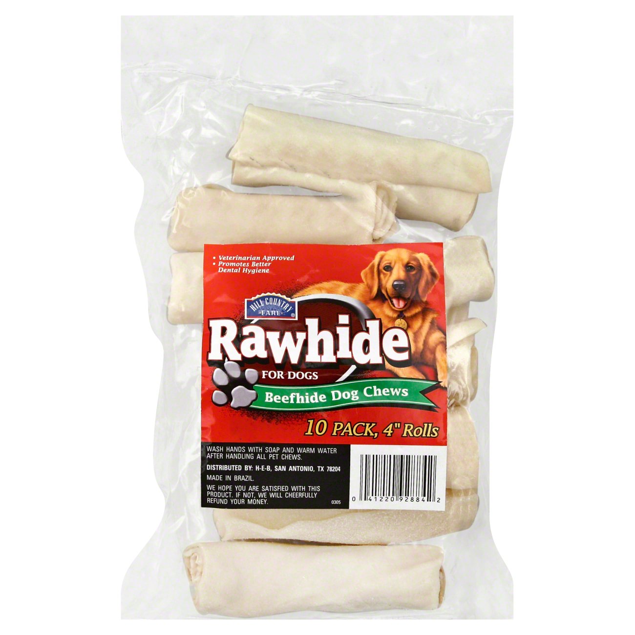 Hill Country Fare Rawhide 4 Inch Rolls - Shop Bones & rawhides at H-E-B