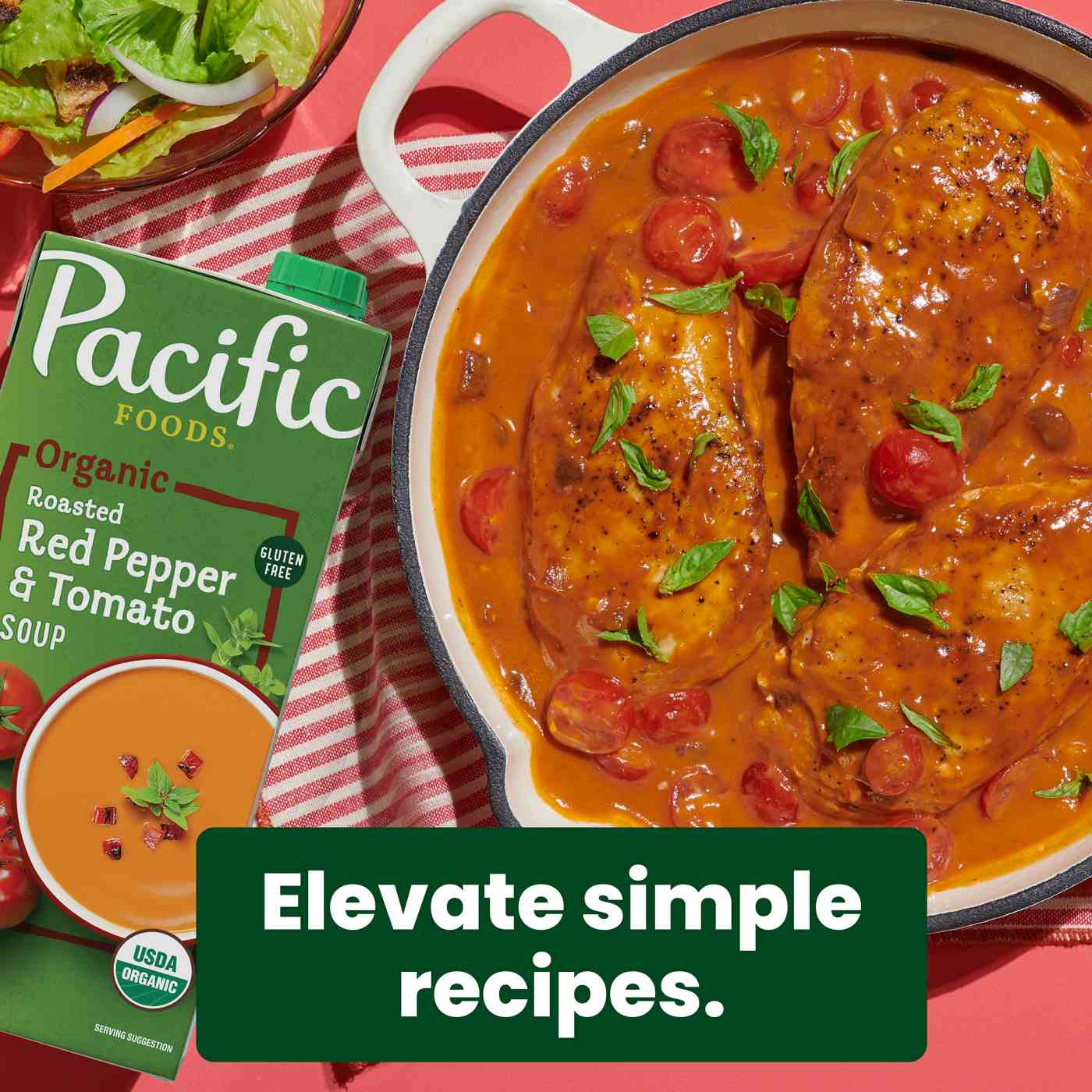 Pacific Foods Organic Roasted Red Pepper & Tomato Soup - Shop Soups ...