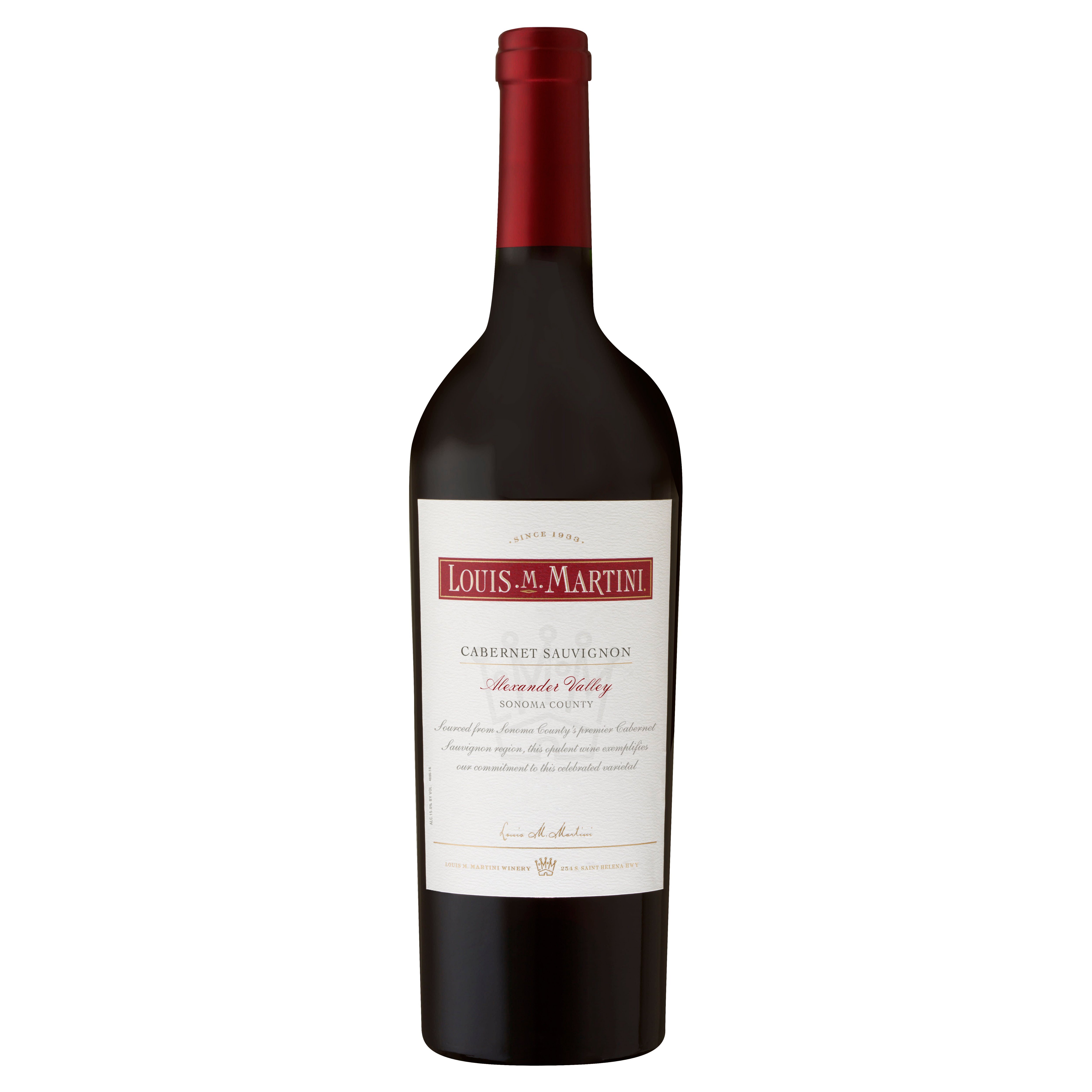 Louis Martini Alexander Valley Cabernet Sauvignon Red Wine - Shop Wine ...