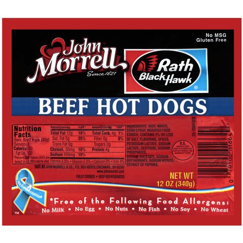 John Morrell Beef Hot Dogs - Shop Hot dogs at H-E-B