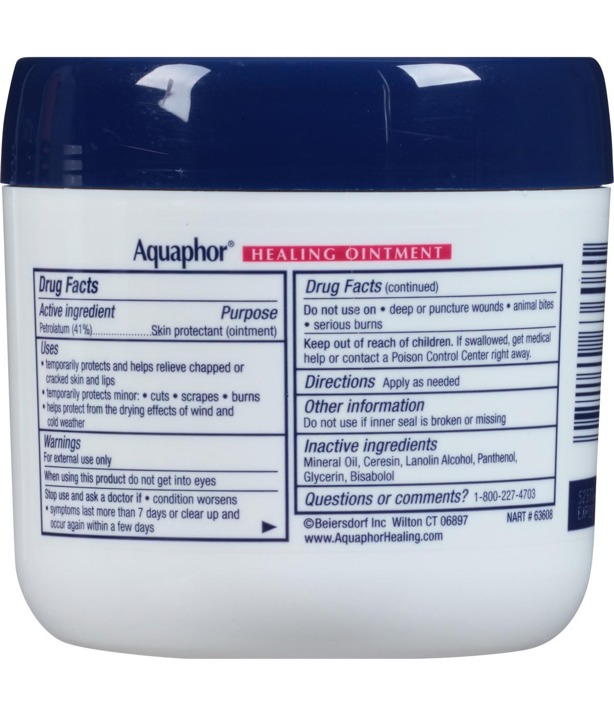 Aquaphor Advanced Therapy Healing Ointment Skin Protectant Jar - Shop ...