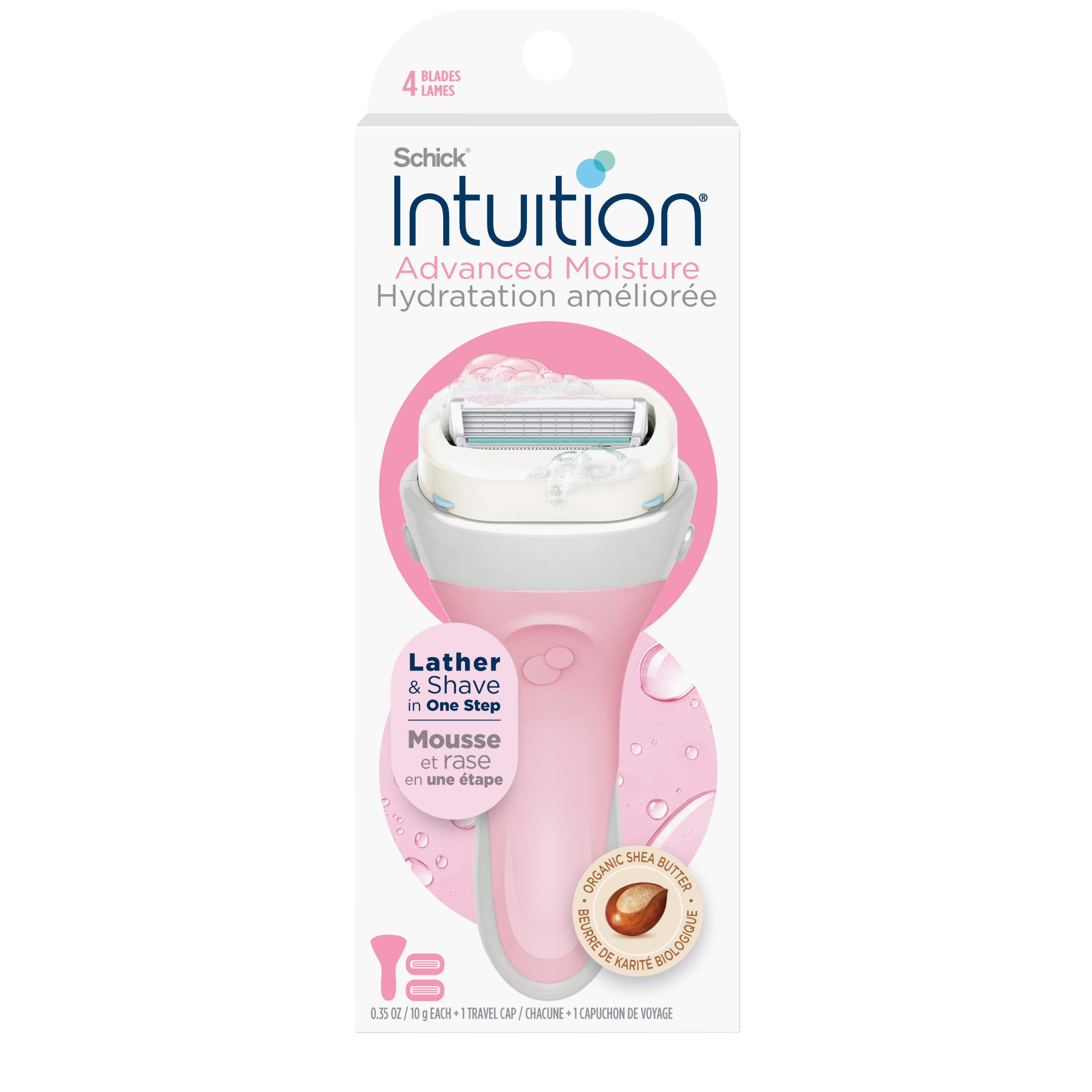 Schick Intuition Advanced Moisture with Shea Butter Women's Razor Kit ...