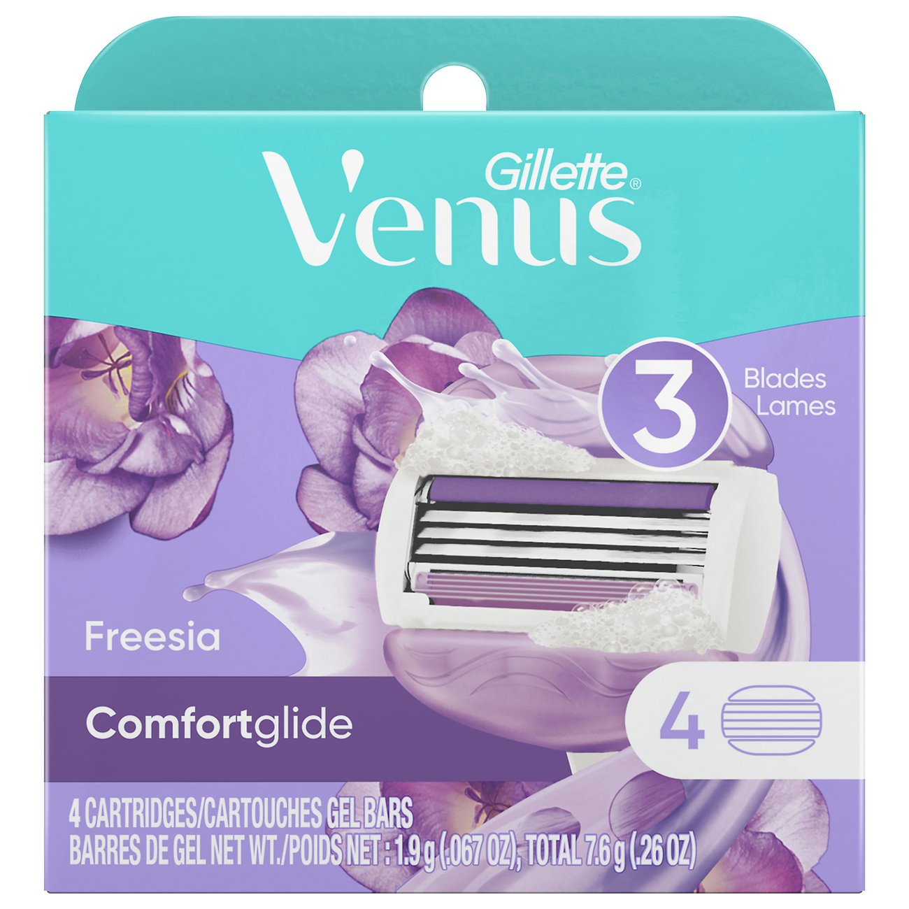 Gillette Venus Comfortglide Women's Razor Blades - Freesia - Shop ...