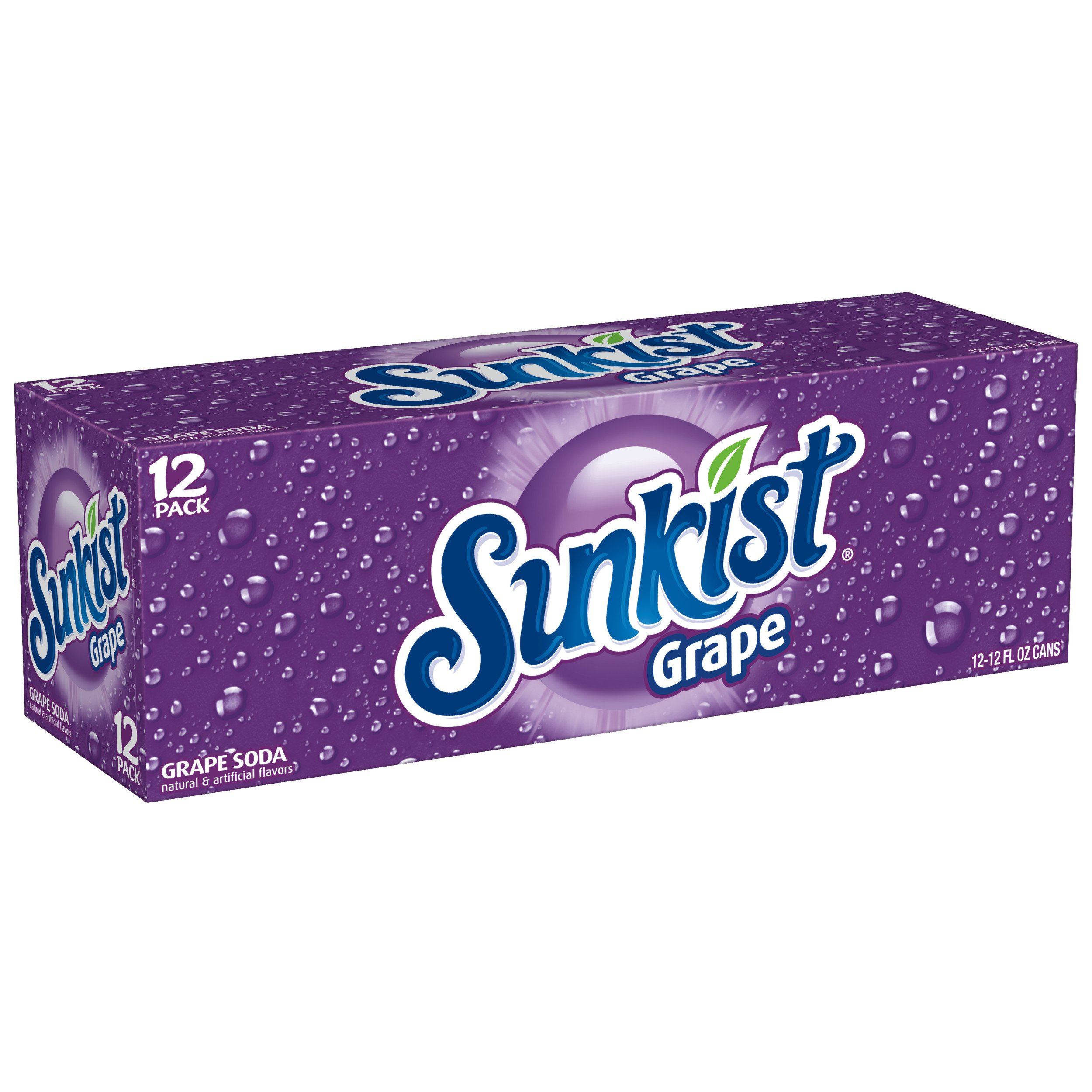 Sunkist Grape Soda 12 oz Cans - Shop Soda at H-E-B