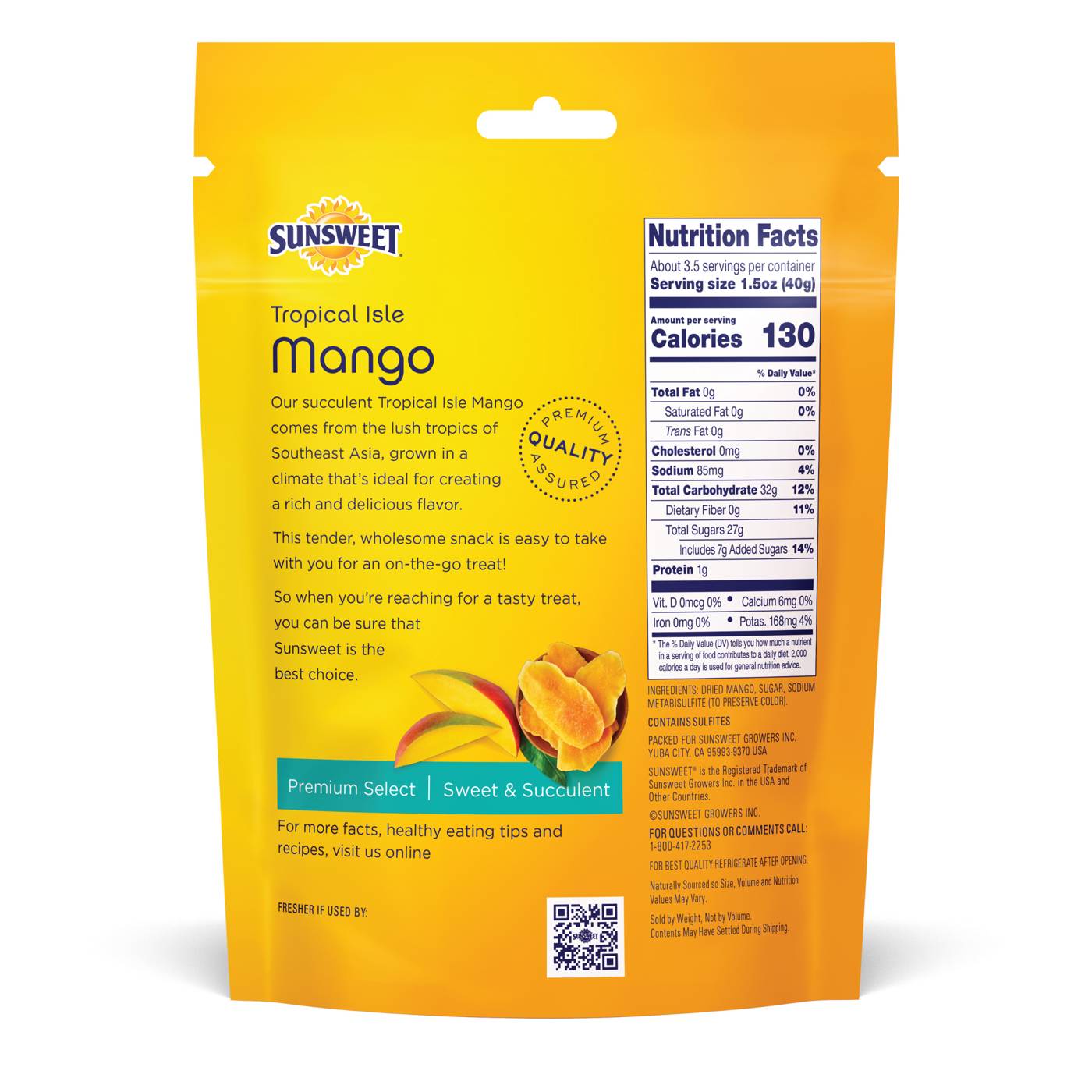 Sunsweet Dried Mango - Shop Tropical & specialty at H-E-B