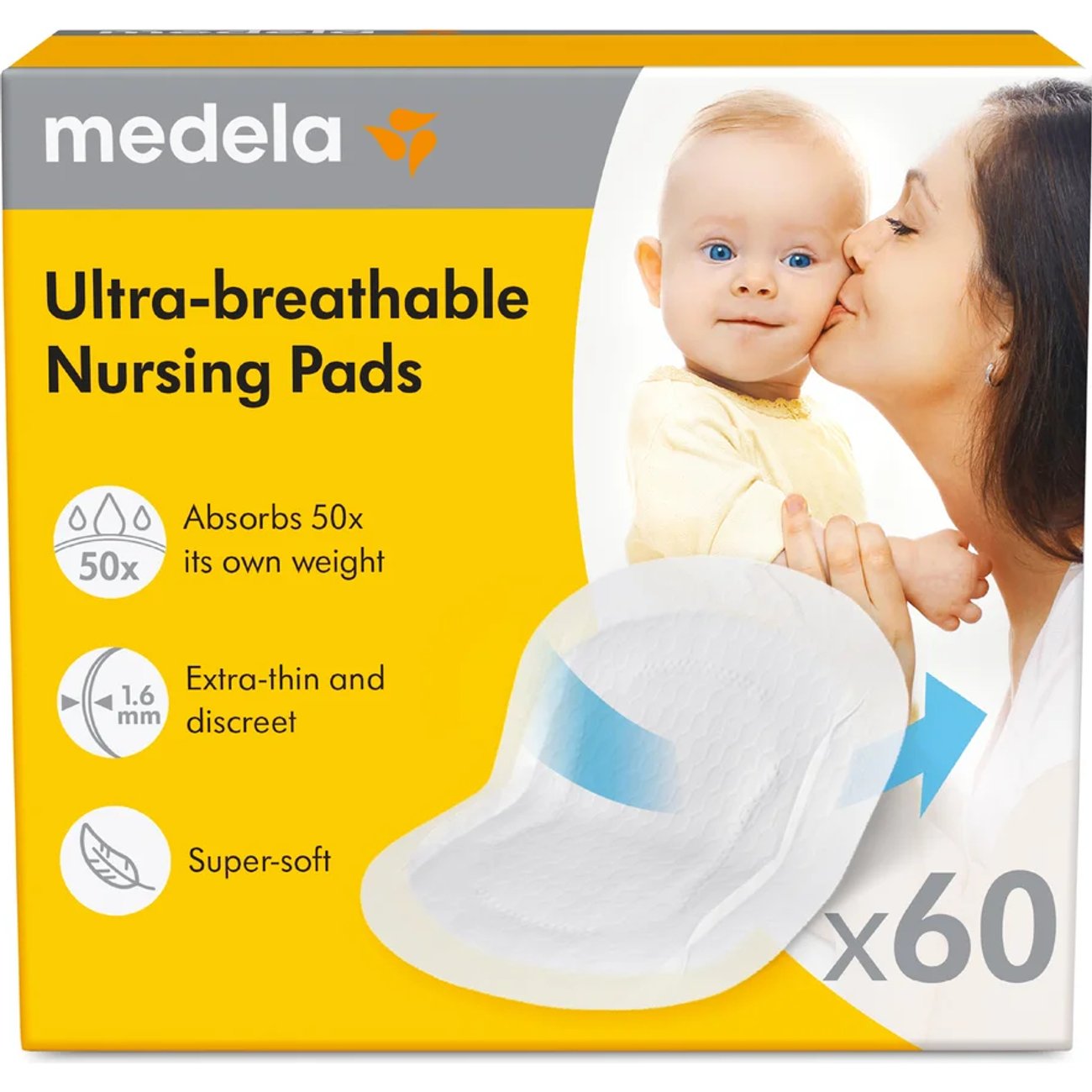 Medela Ultra Breathable Disposable Nursing Pads - Shop Nursing pads at ...
