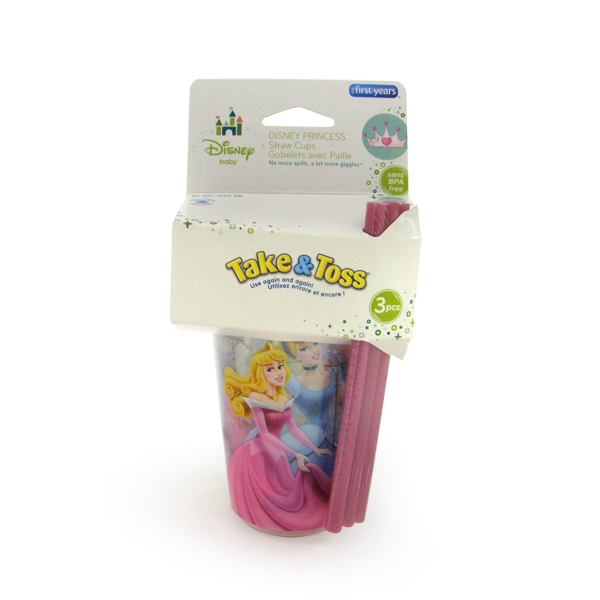 The First Years Disney Princess Take & Toss 9 OZ Straw Cups - Shop Cups ...