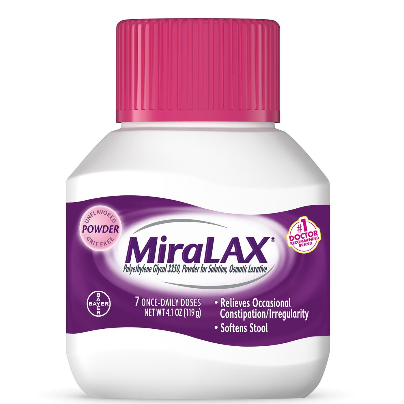 MiraLAX Laxative Powder - Shop Digestion & nausea at H-E-B