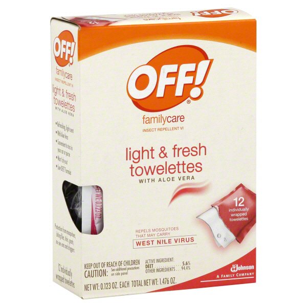 OFF! FamilyCare Light & Fresh Towelettes with Aloe Vera - Shop Insect ...