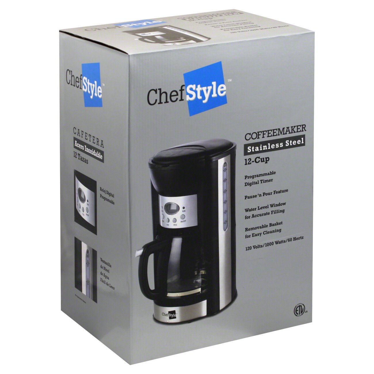 chefstyle 12-Cup Stainless Steel Coffee Maker - Shop Coffee makers at H-E-B