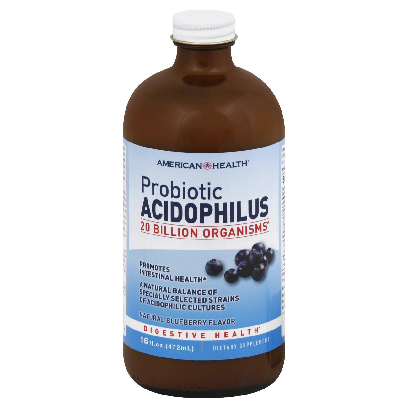 American Health Probiotic Acidophilus Natural Blueberry Flavor - Shop ...