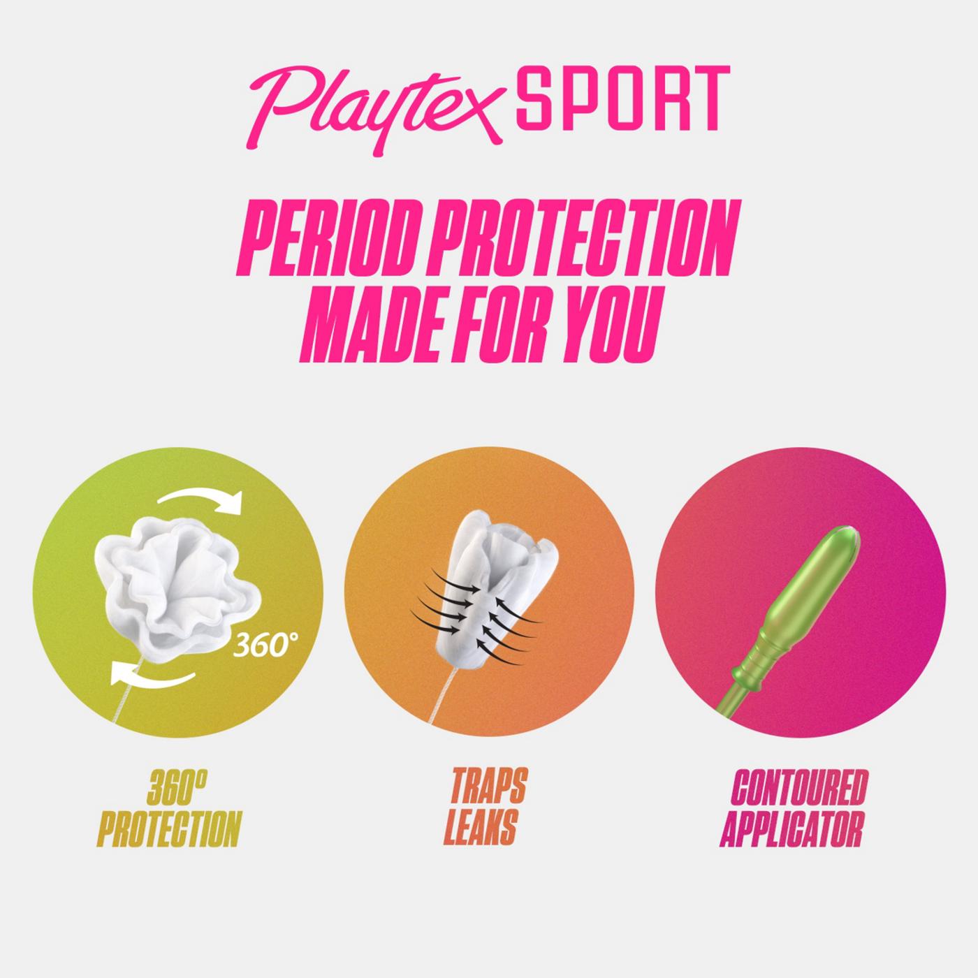 Playtex Sport Plastic Tampons - Regular & Super - Shop Tampons at H-E-B