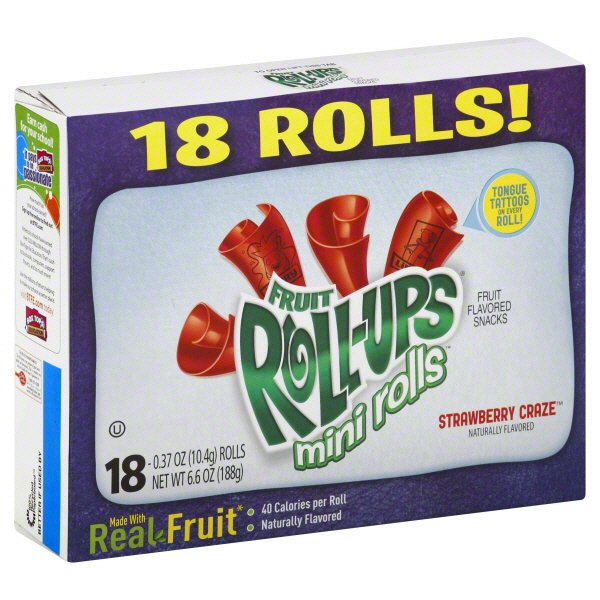 Betty Crocker Fruit Roll-Ups Strawberry Craze Mini Rolls - Shop Fruit ...