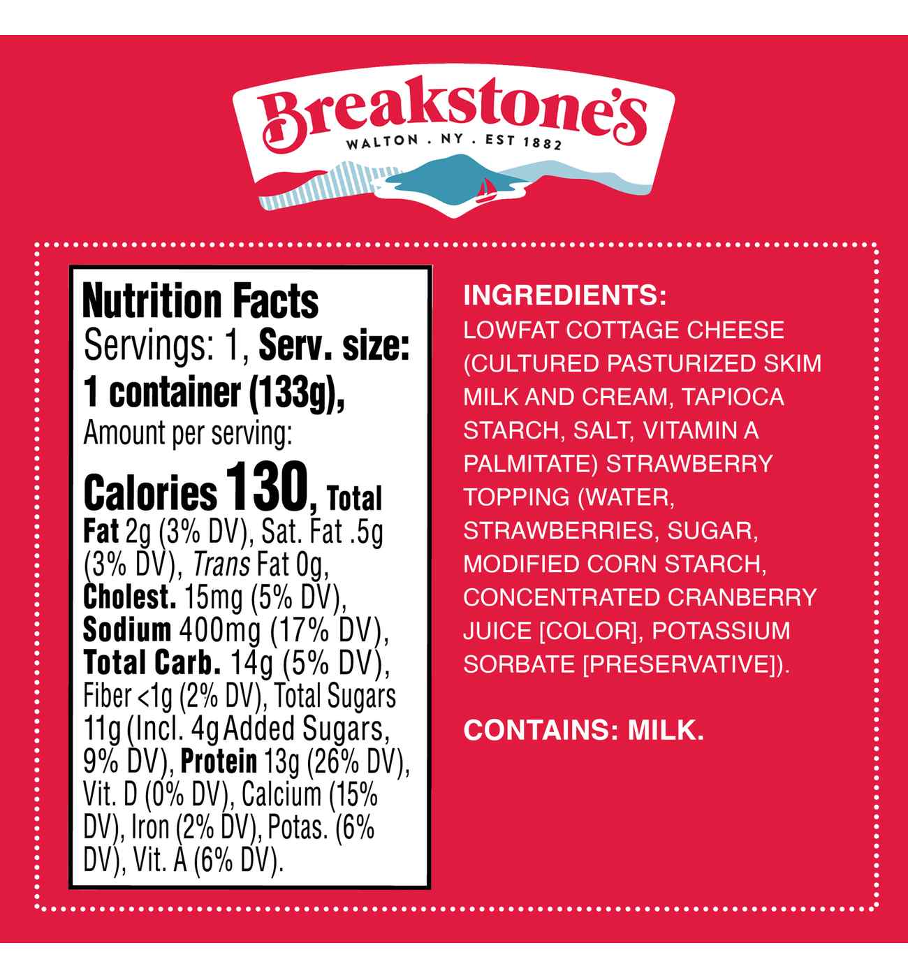 Breakstone's 100 Calorie Strawberry Cottage Doubles - Shop Cottage ...