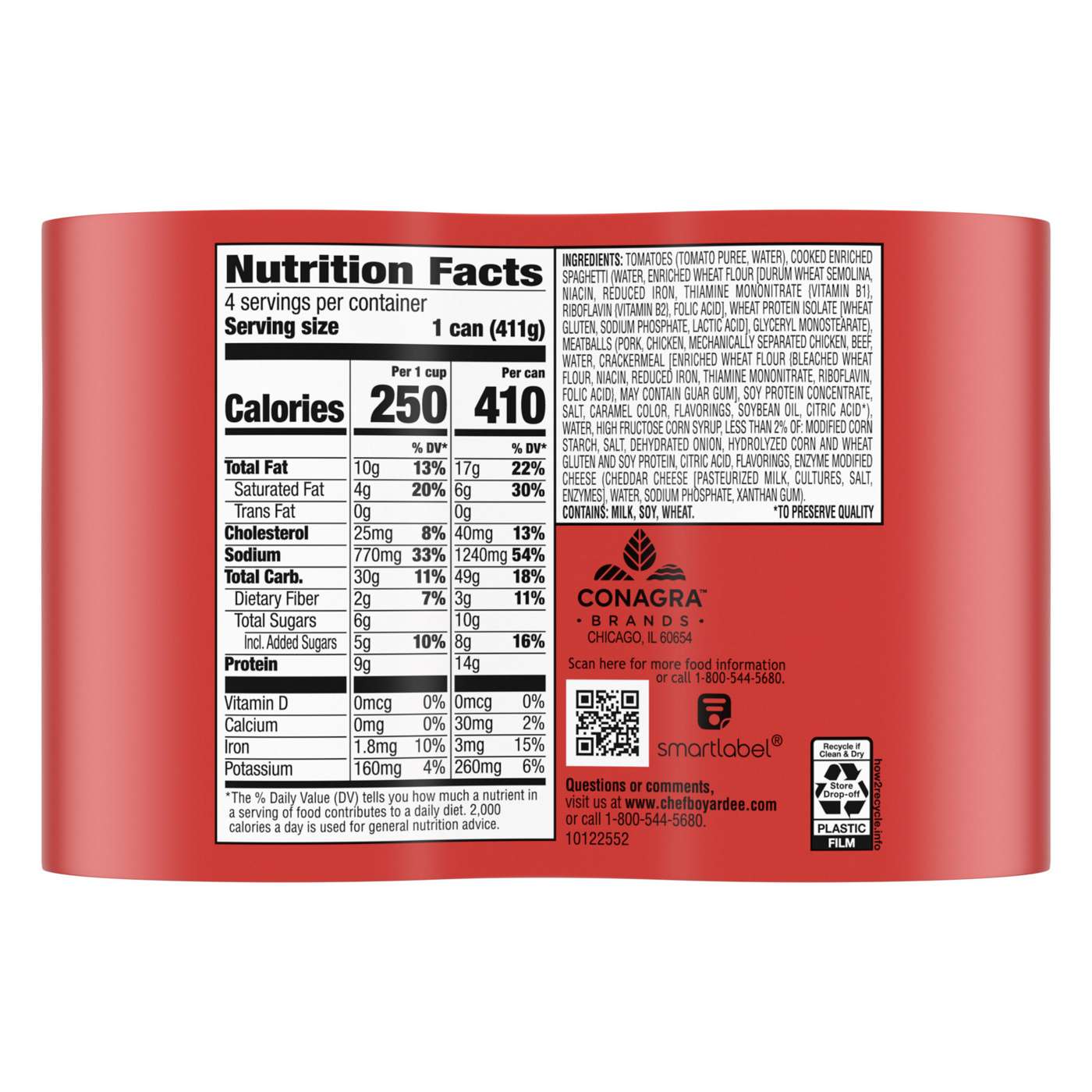 Chef Boyardee Spaghetti and Meatballs - Shop Pantry meals at H-E-B