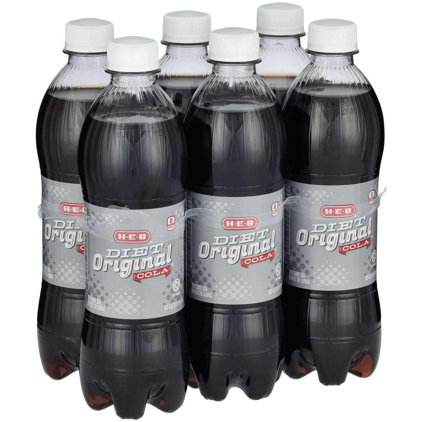 H-E-B Diet Original Cola 6 pk Bottles - Shop Soda at H-E-B