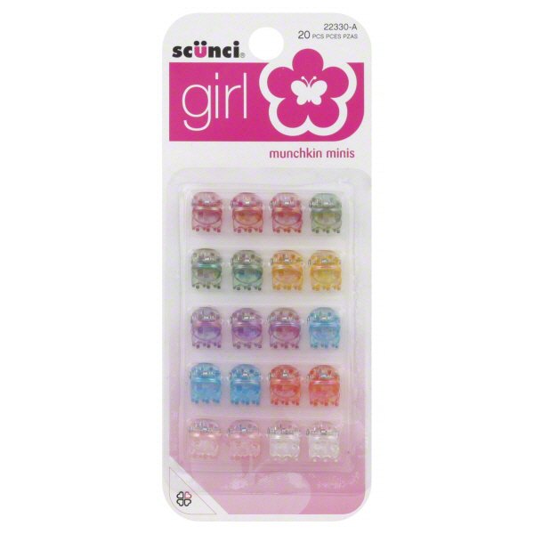 Scunci Girl Minis Jaw Clips Rainbow Colors - Shop Hats & hair ...