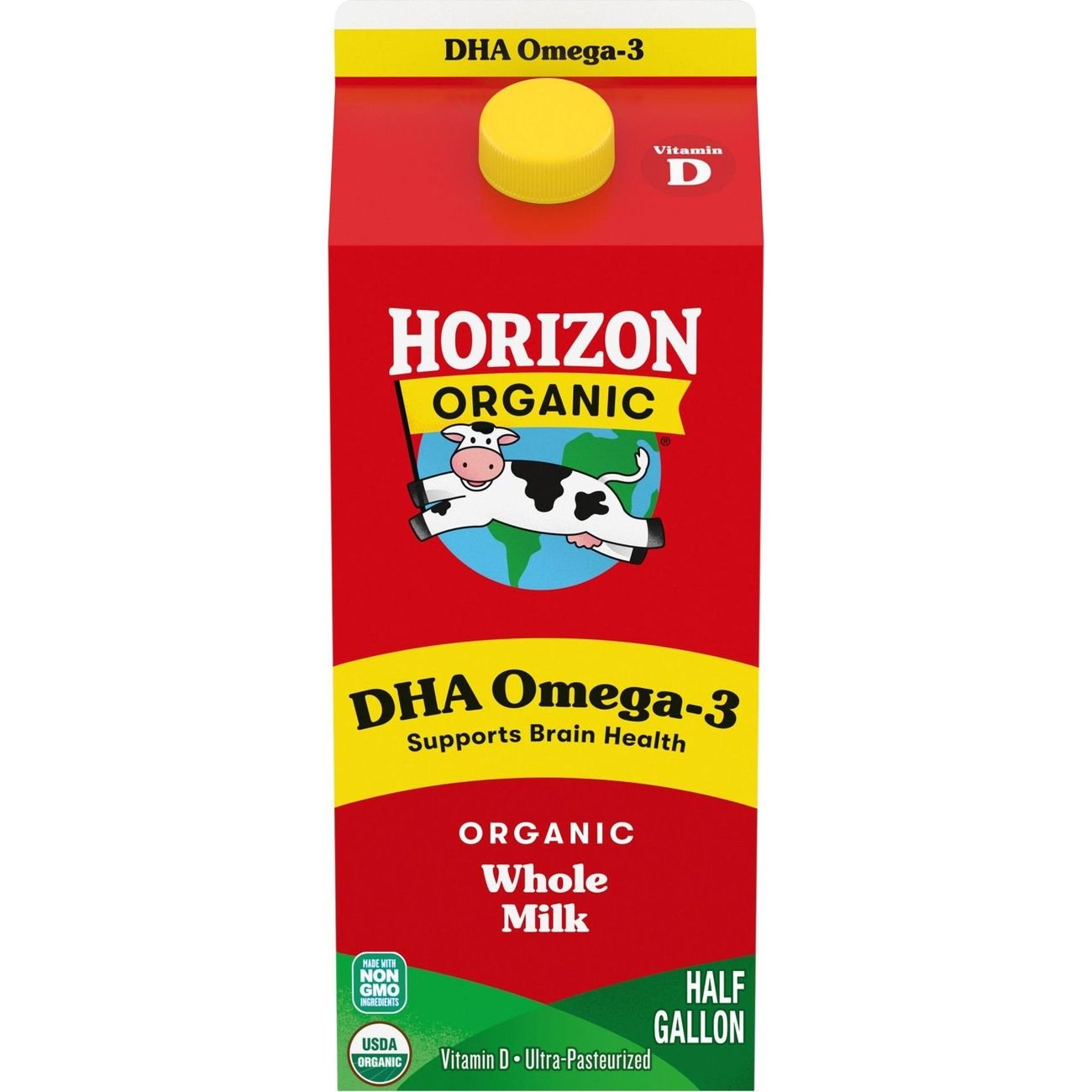 Horizon Organic DHA Omega-3 Whole Milk - Shop Milk at H-E-B