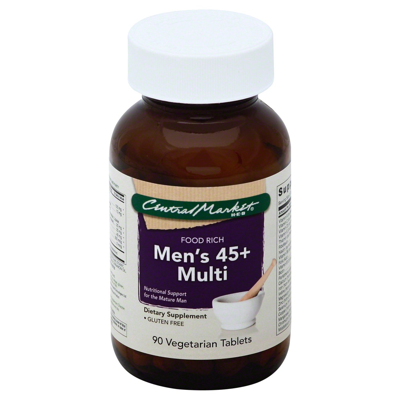 Central Market Men's 45+ Multi Food Rich Vegetarian Tablets - Shop ...