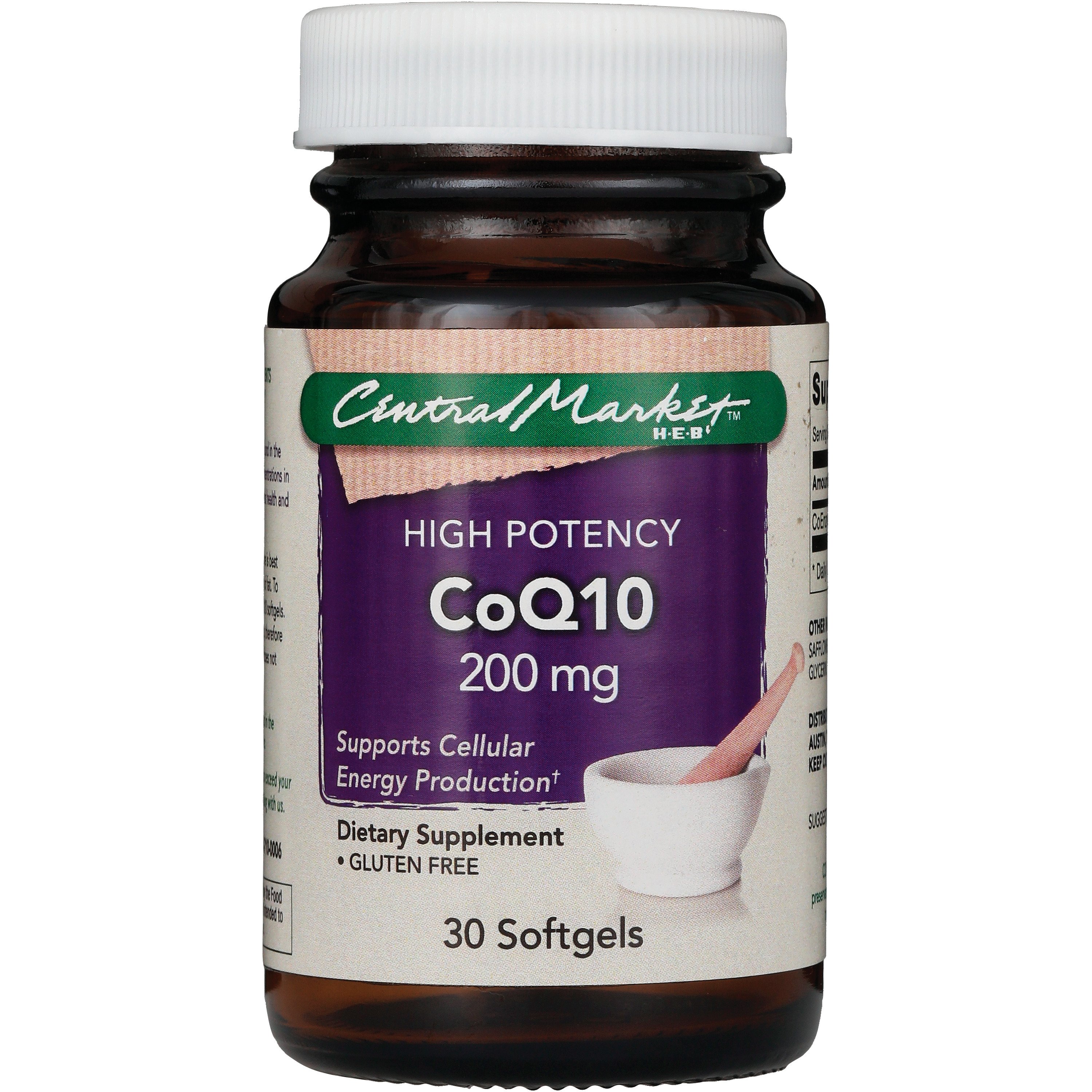 Central Market High Potency CoQ10 200 mg Softgels - Shop Antioxidants ...