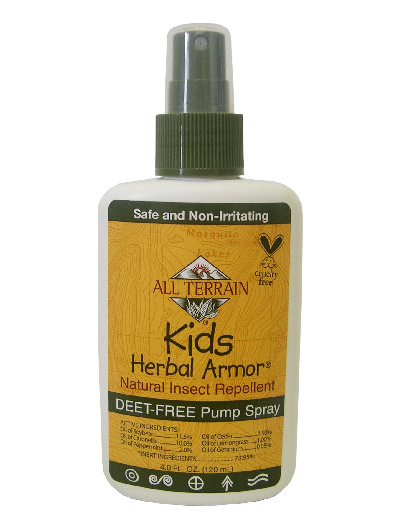 All Terrain Kids Herbal Armor DEET-Free Insect Repellent Pump Spray ...