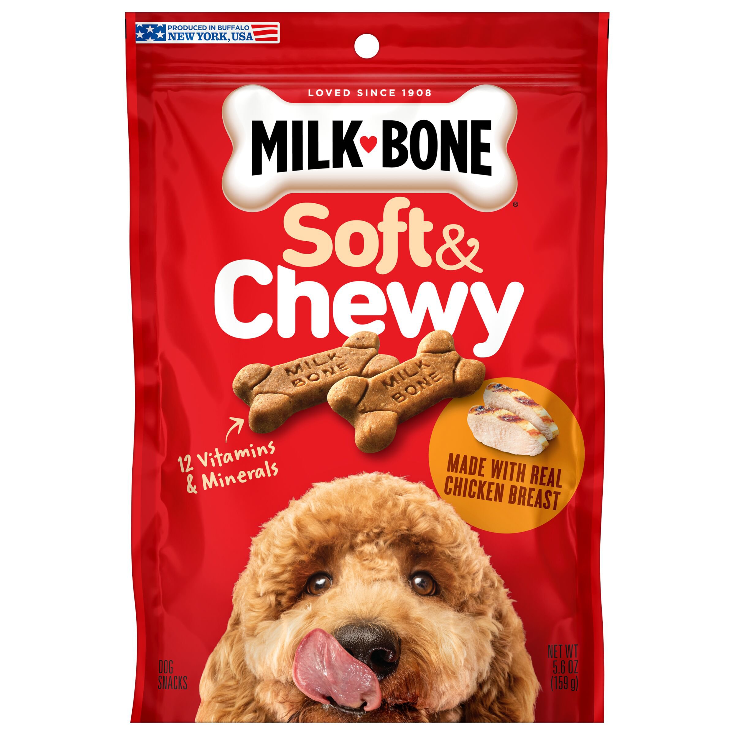 MilkBone Soft and Chewy Dog Treats Chicken Recipe With Chicken Breast ...