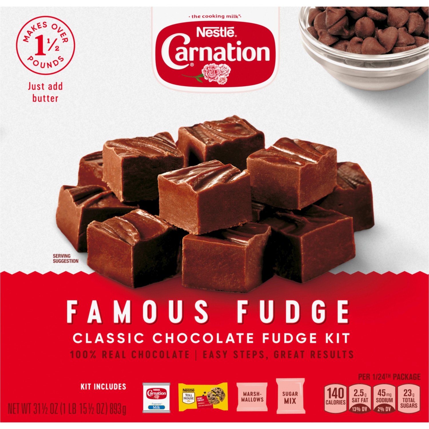 Nestle Carnation Classic Chocolate Fudge Kit - Shop Baking mixes at H-E-B