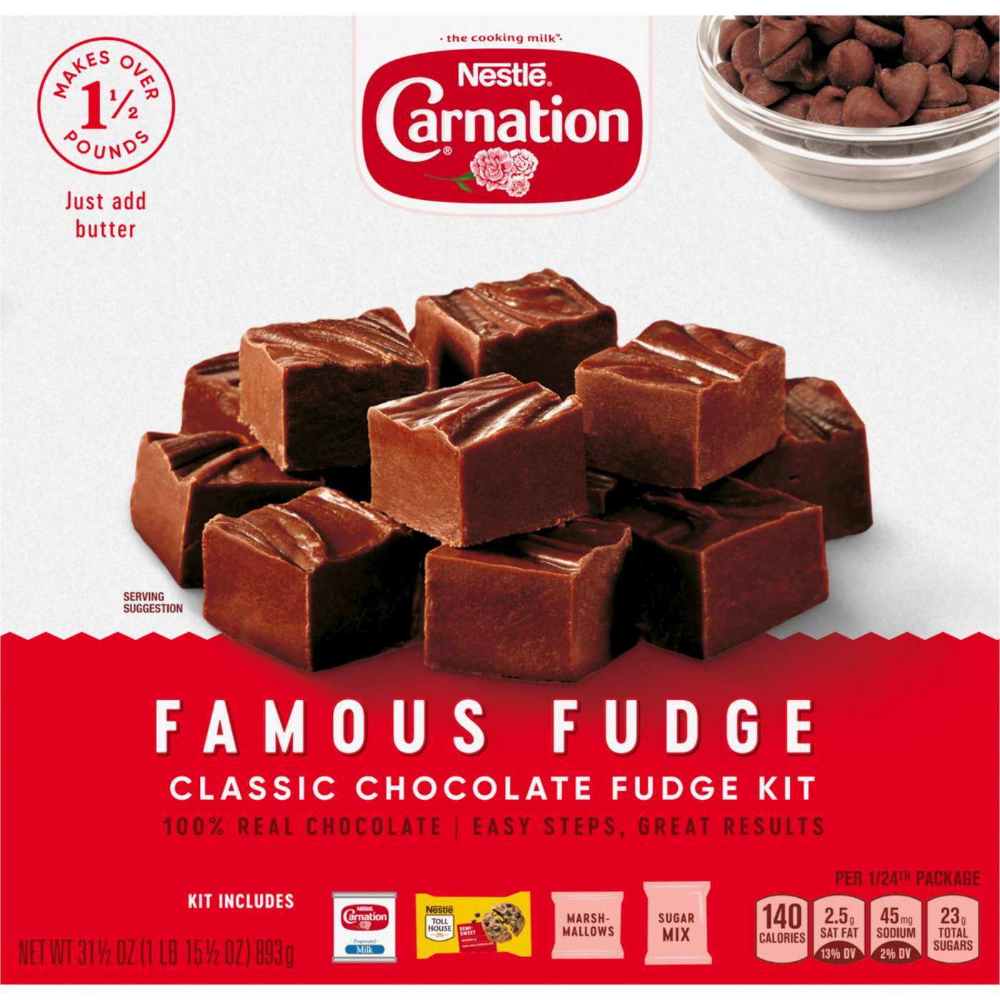 Nestle Carnation Classic Chocolate Fudge Kit - Shop Baking mixes at H-E-B