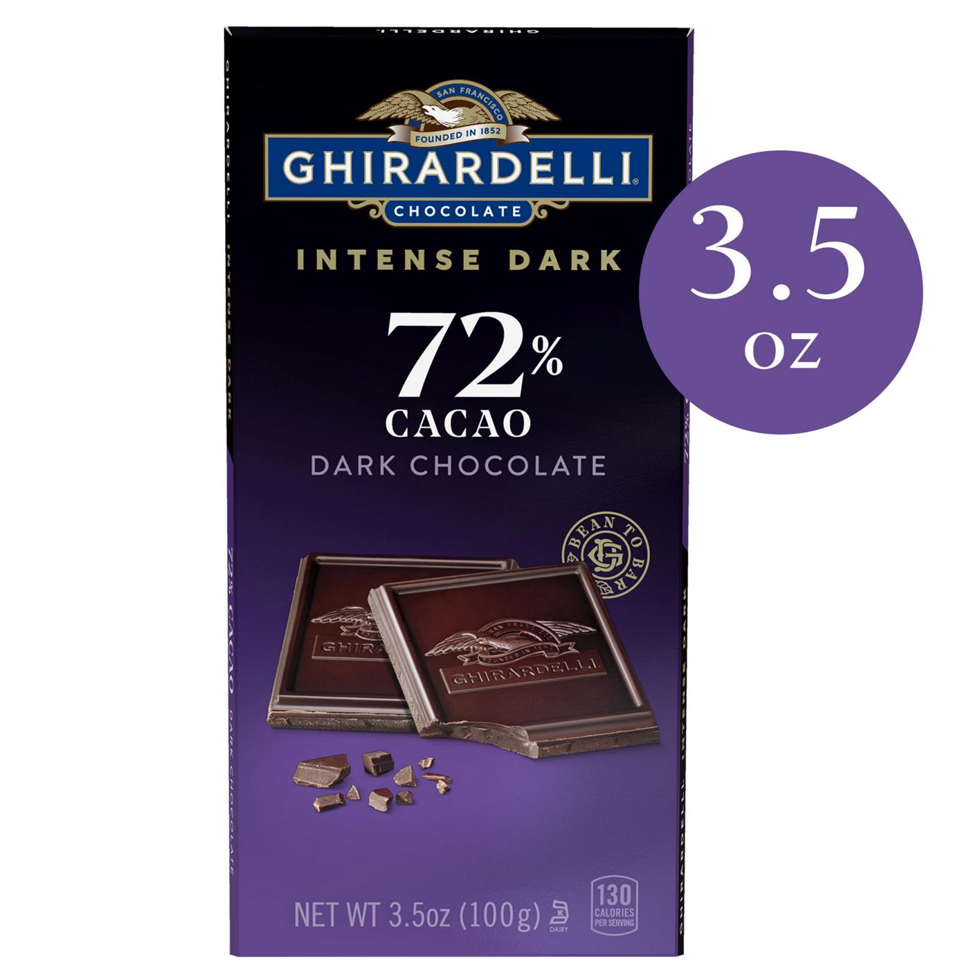 Ghirardelli Intense Dark 72% Cacao Chocolate Bar - Shop Candy at H-E-B